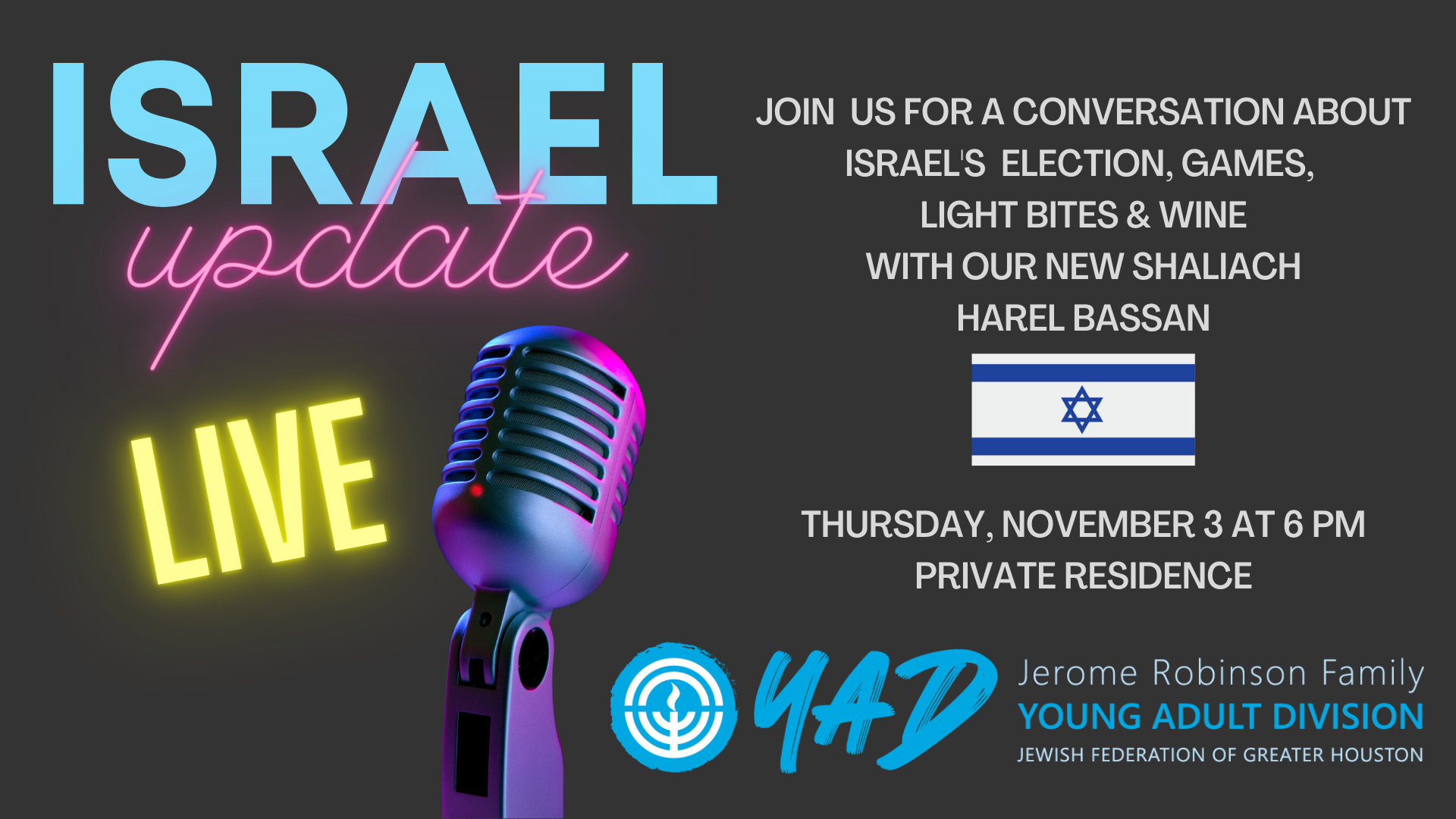 Israel Update LIVE - Jewish Federation of Greater Houston