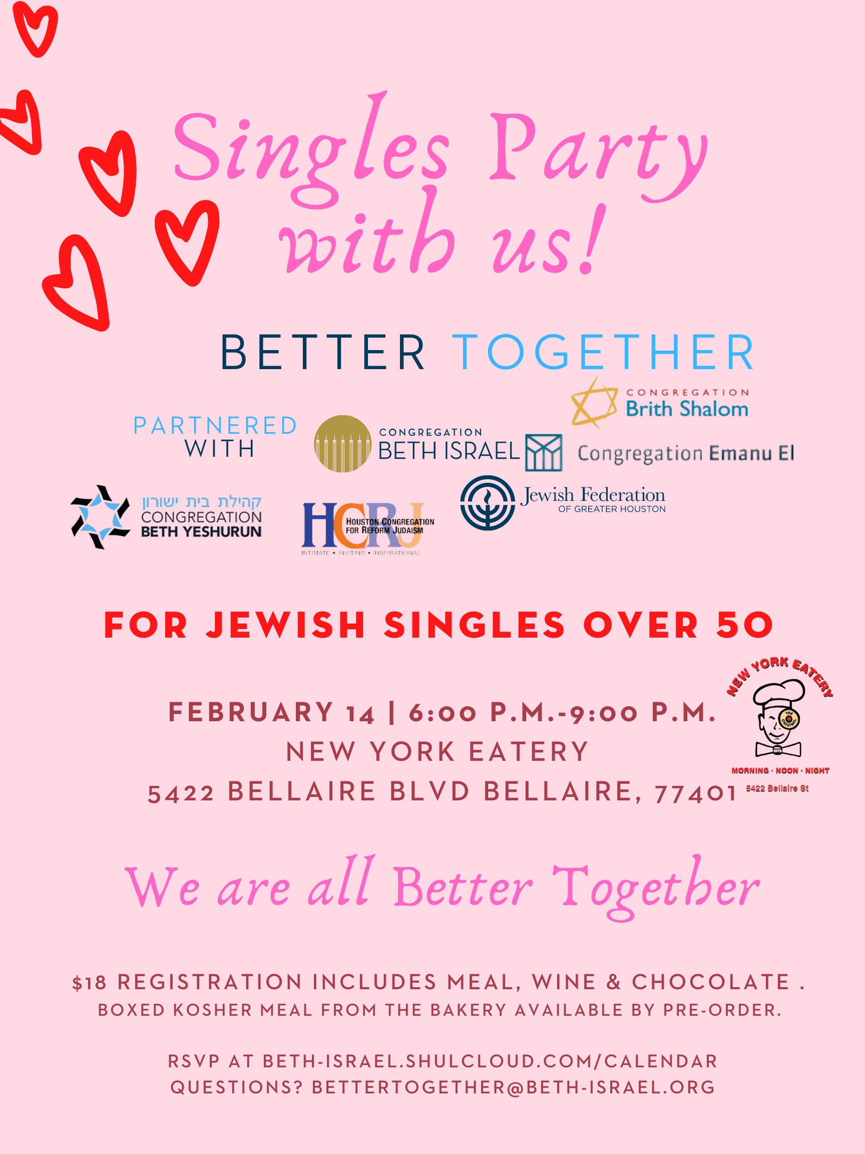 Better Together Singles Party for Jewish Singles over 50 - Jewish ...